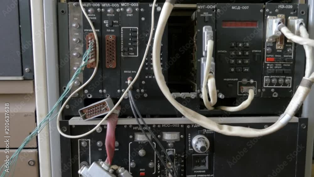 Industrial control panel. Slider shoot. Stock Video | Adobe Stock