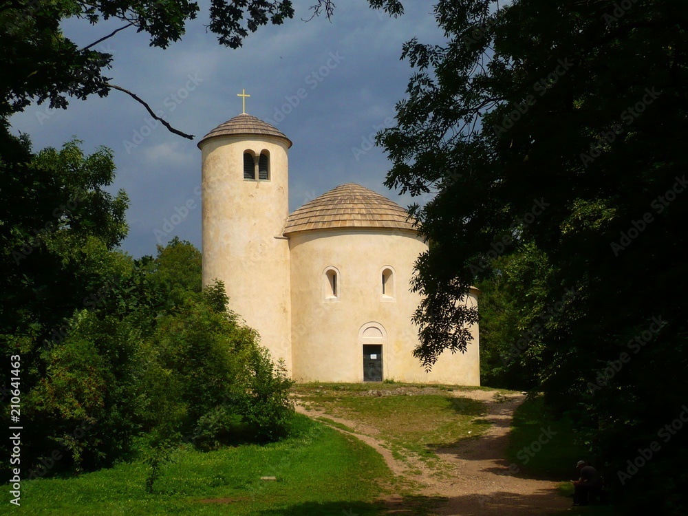The Rotunda of St. George and St. Vojtěch at the top of Říp mountain is an important religious ...