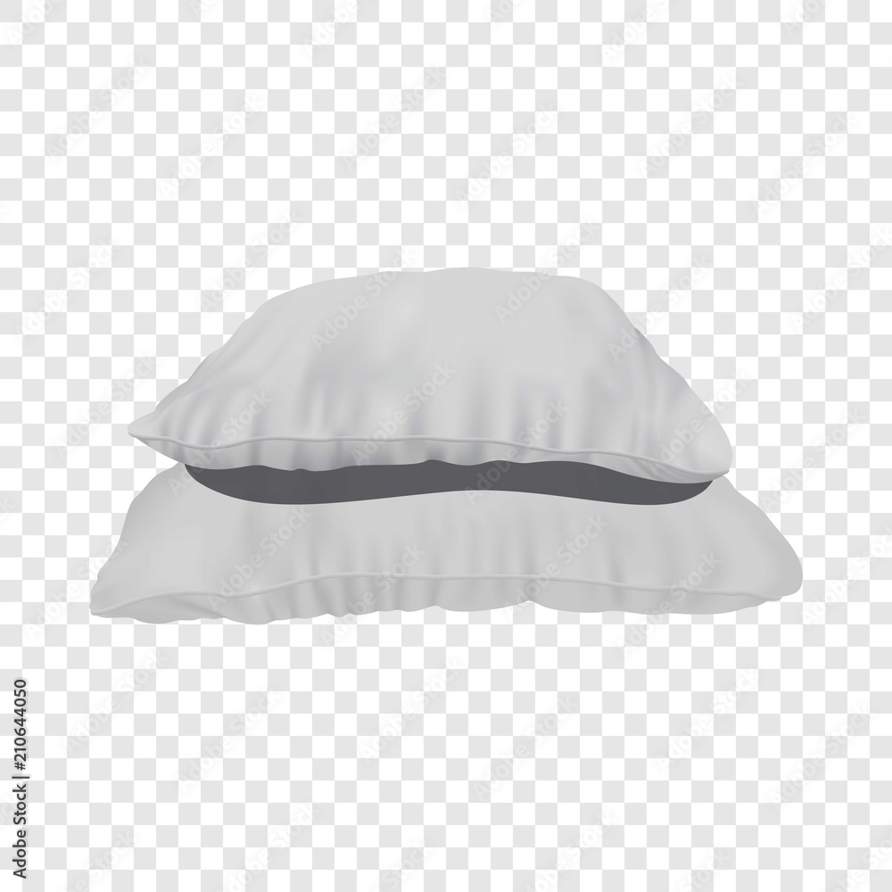 Stack of pillows mockup. Realistic illustration of stack of pillows ...