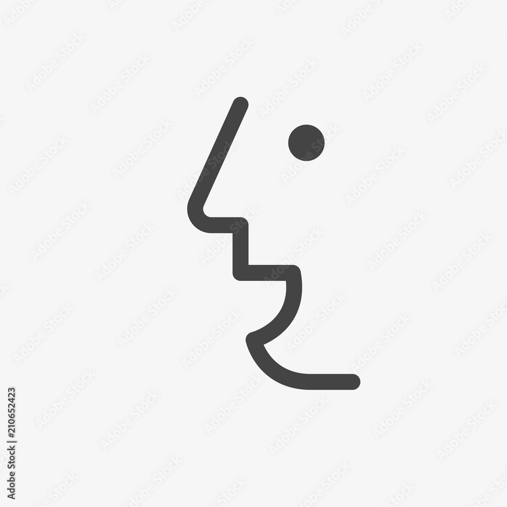 Head Profile Icon