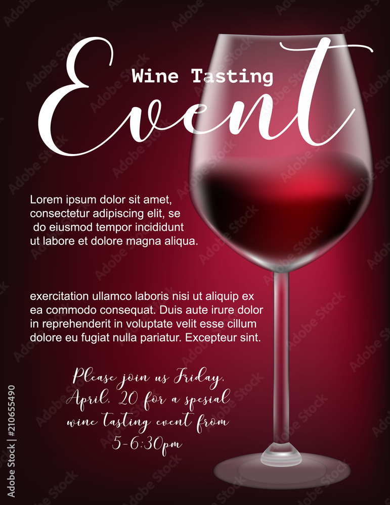 Wine Tasting Poster Template