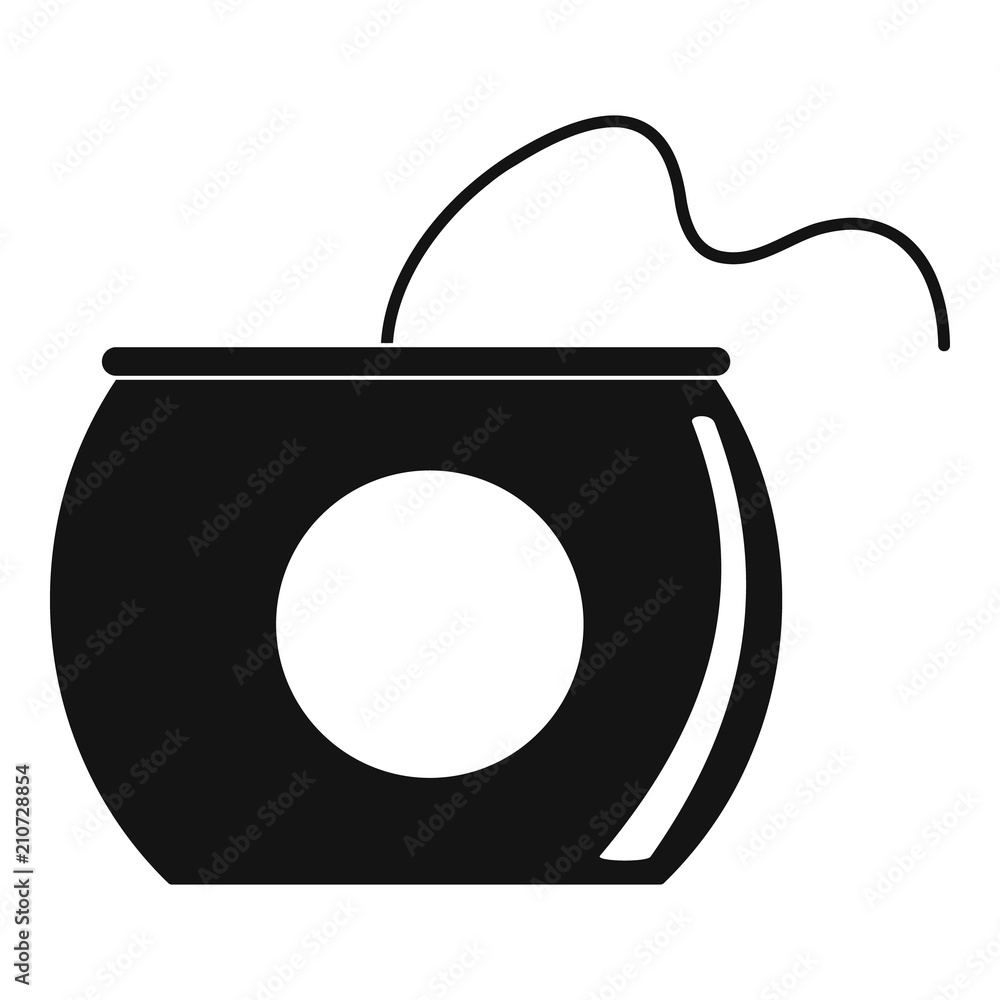 Floss box icon. Simple illustration of floss box vector icon for web ...