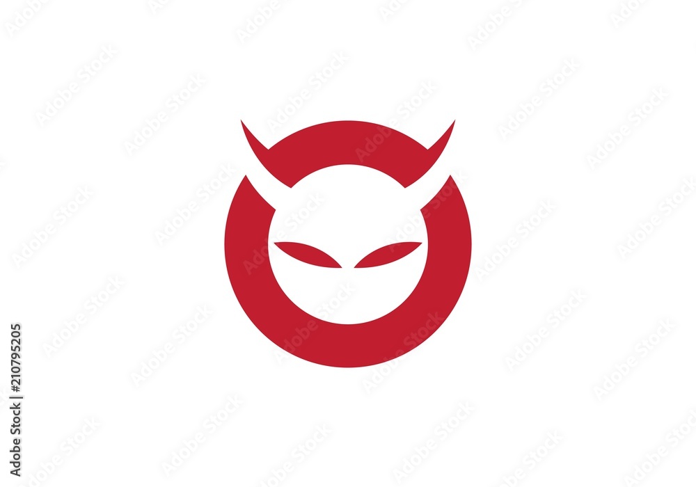 Devil logo vector Stock Vector | Adobe Stock