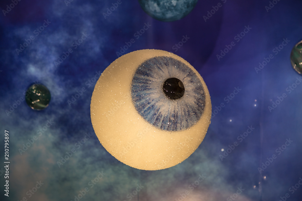 Styrofoam Eye that looks like a Planet in Outer Space Stock Photo ...