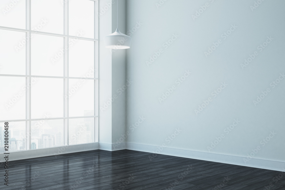 Clean white room with copyspace Stock Photo | Adobe Stock