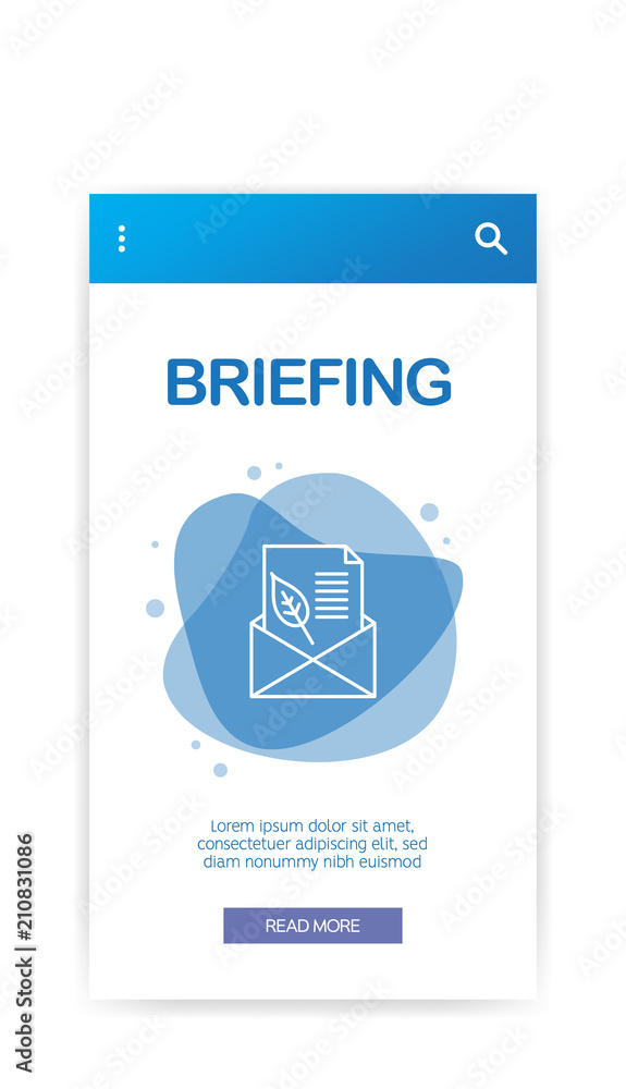 BRIEFING INFOGRAPHIC Stock Vector | Adobe Stock