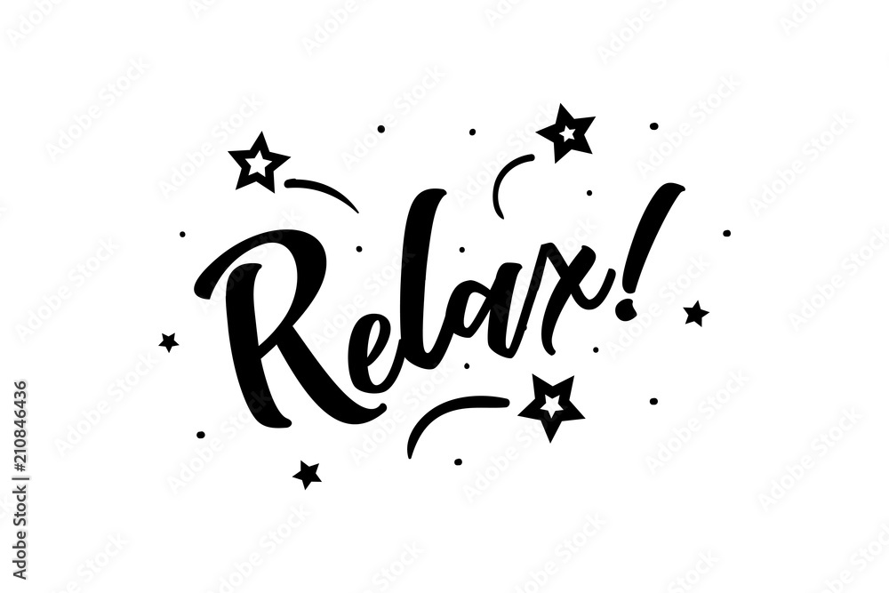 The Word Relax In Chinese Letters