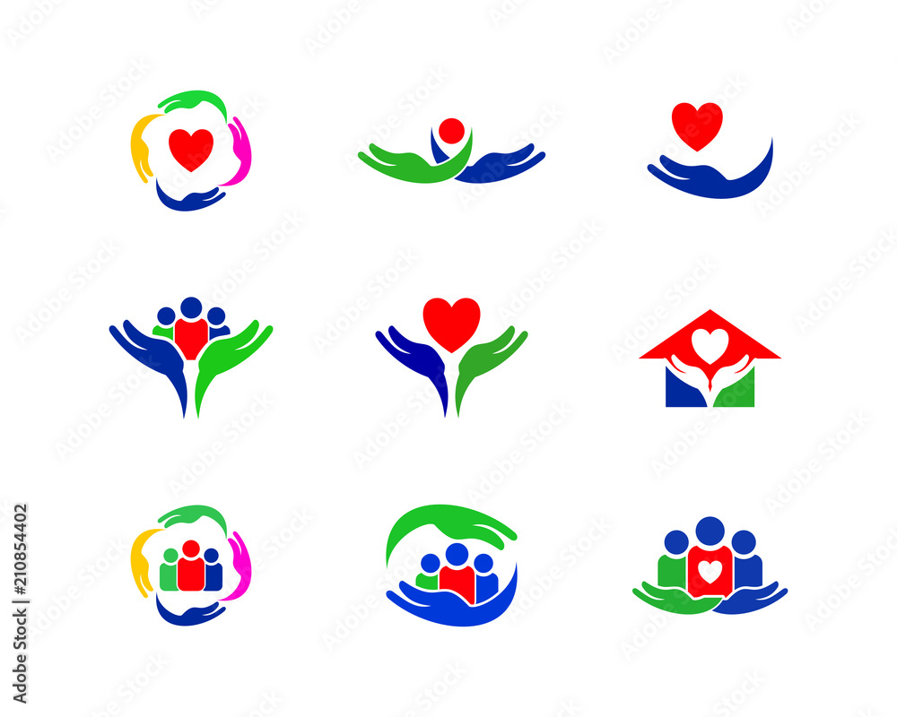 care logo collection Stock Vector | Adobe Stock