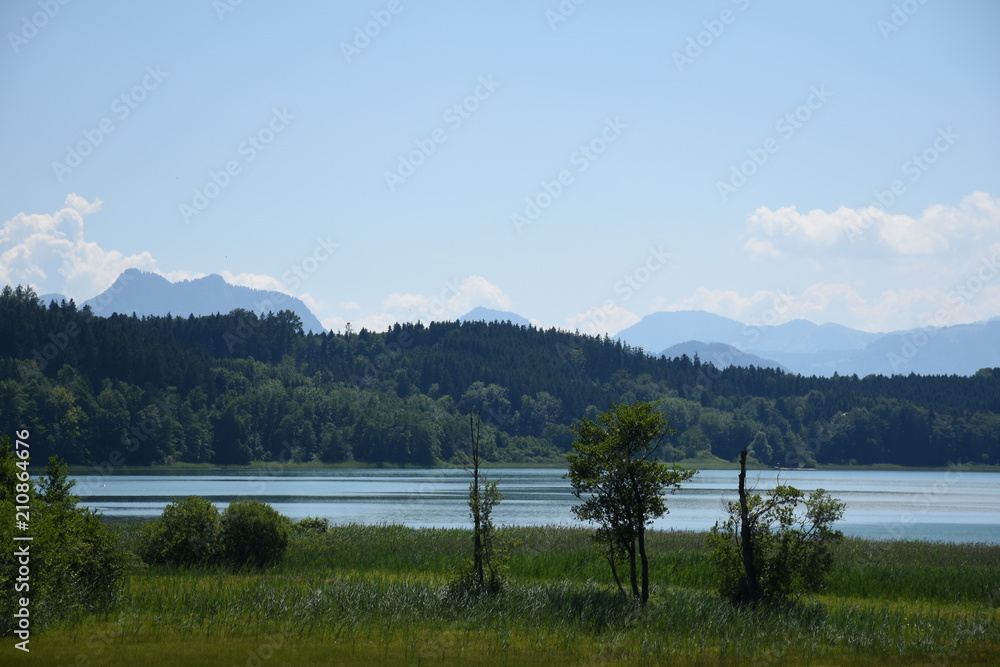 Simssee, See, Rosenheimer See, Würm, Eiszeit, Alpenvorland, Chiemgauer ...