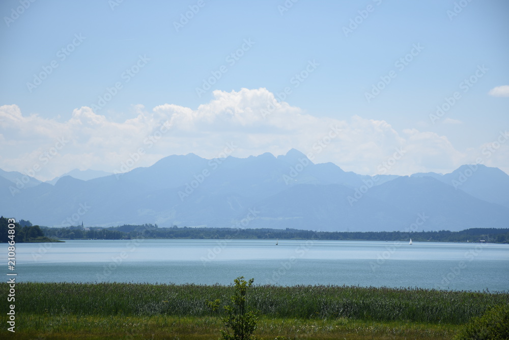 Simssee, See, Rosenheimer See, Würm, Eiszeit, Alpenvorland, Chiemgauer ...