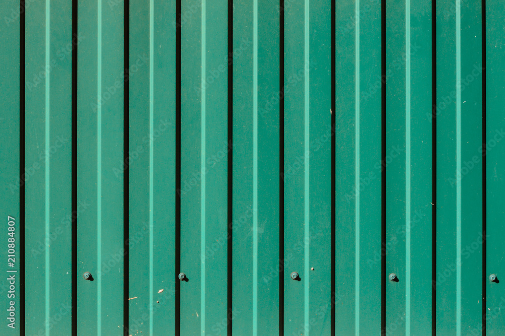 Green Corrugated Metal Panel Texture. Building Finishing or Roofing ...