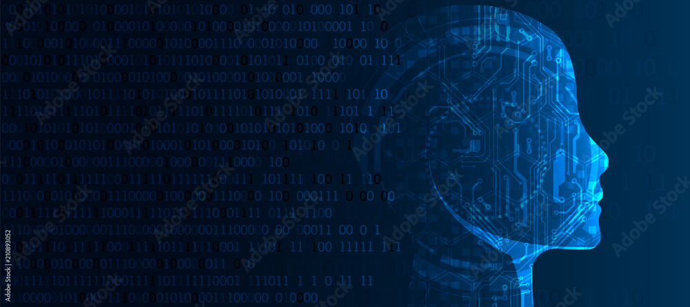 Artificial intelligence concept. Technology background. Stock Vector ...