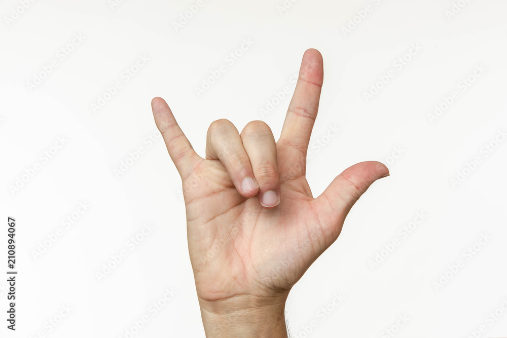 Sign Language I love you Stock Photo | Adobe Stock