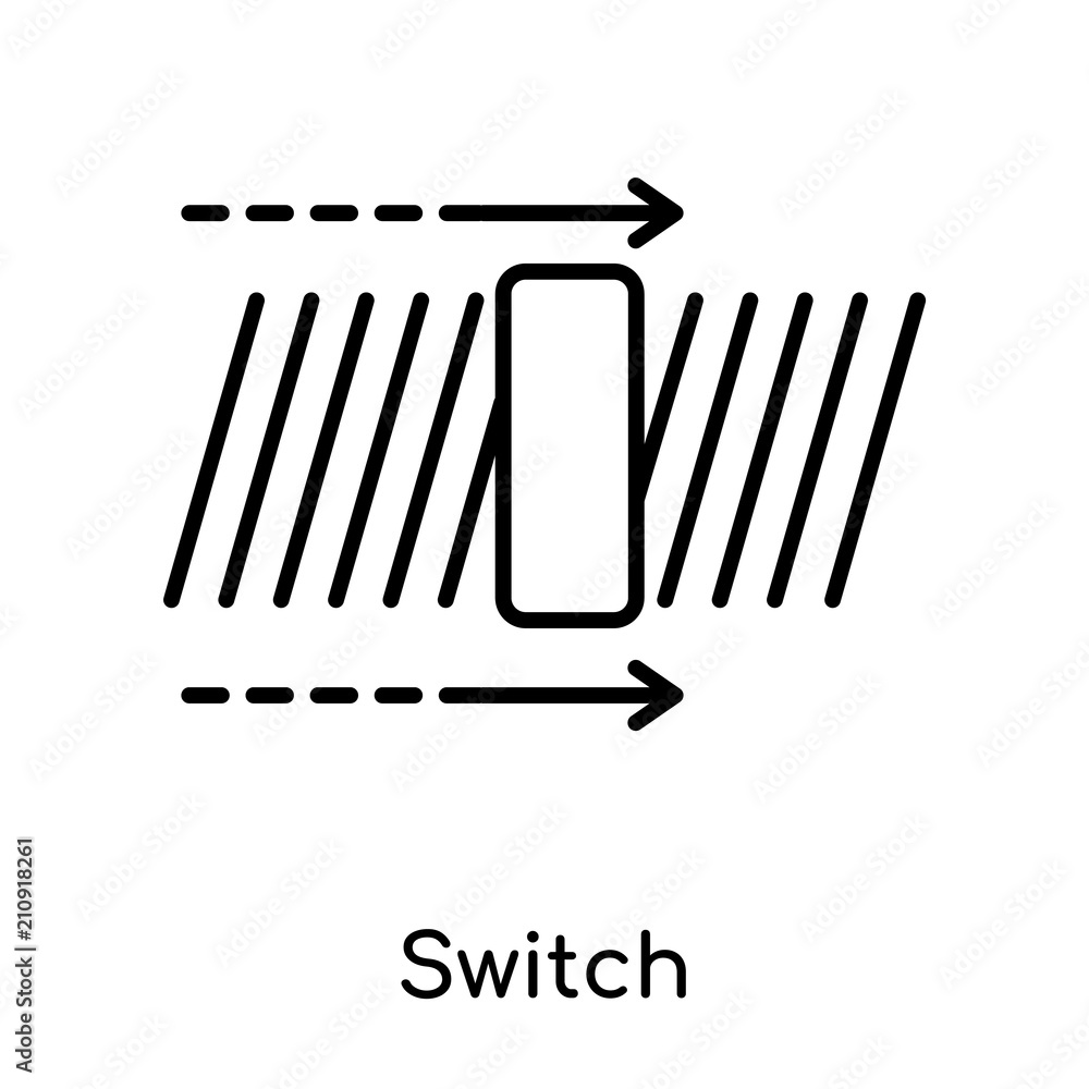 Switch icon vector sign and symbol isolated on white background, Switch ...