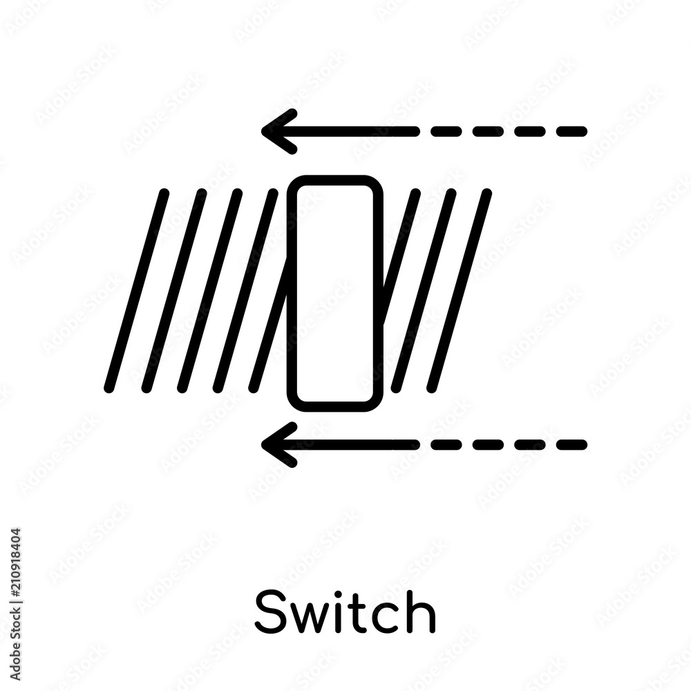 Switch icon vector sign and symbol isolated on white background, Switch ...
