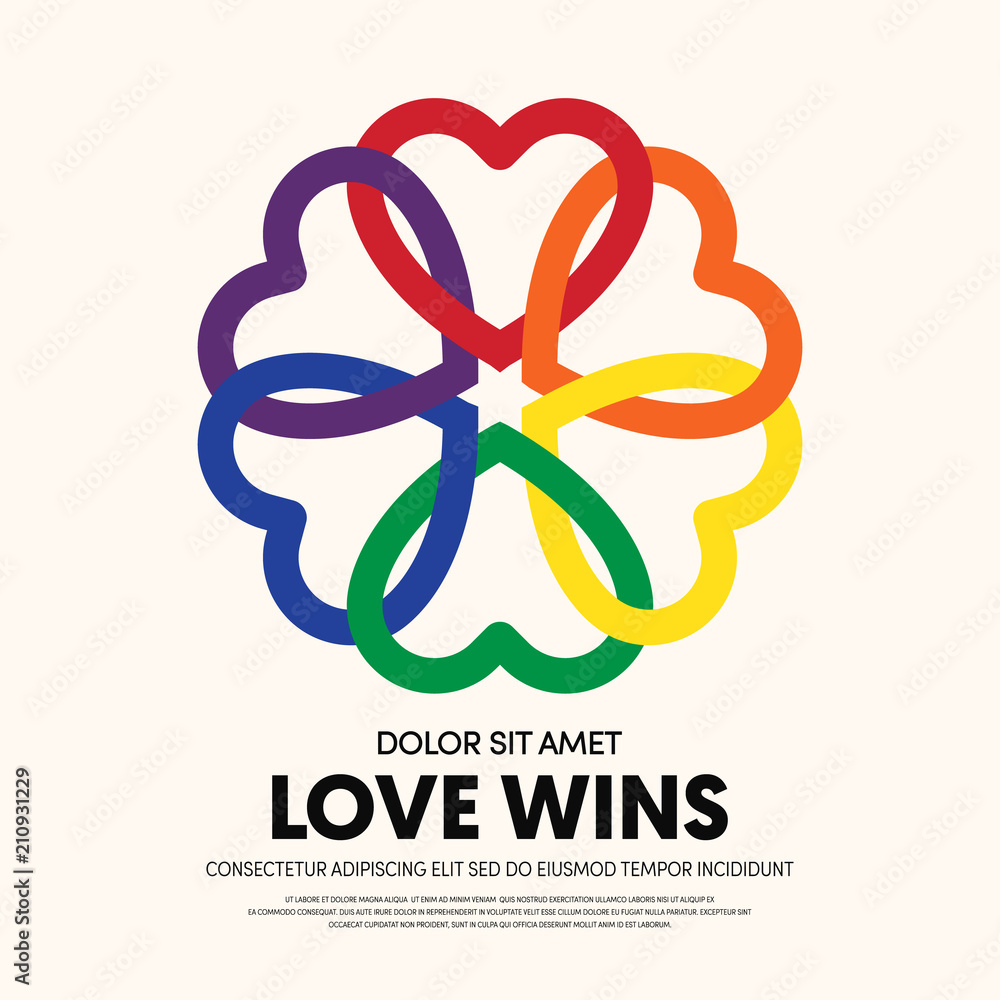 LGBT community poster template background Stock Vector | Adobe Stock