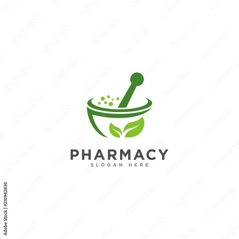 pharmacy logo design template and symbol Stock Vector | Adobe Stock