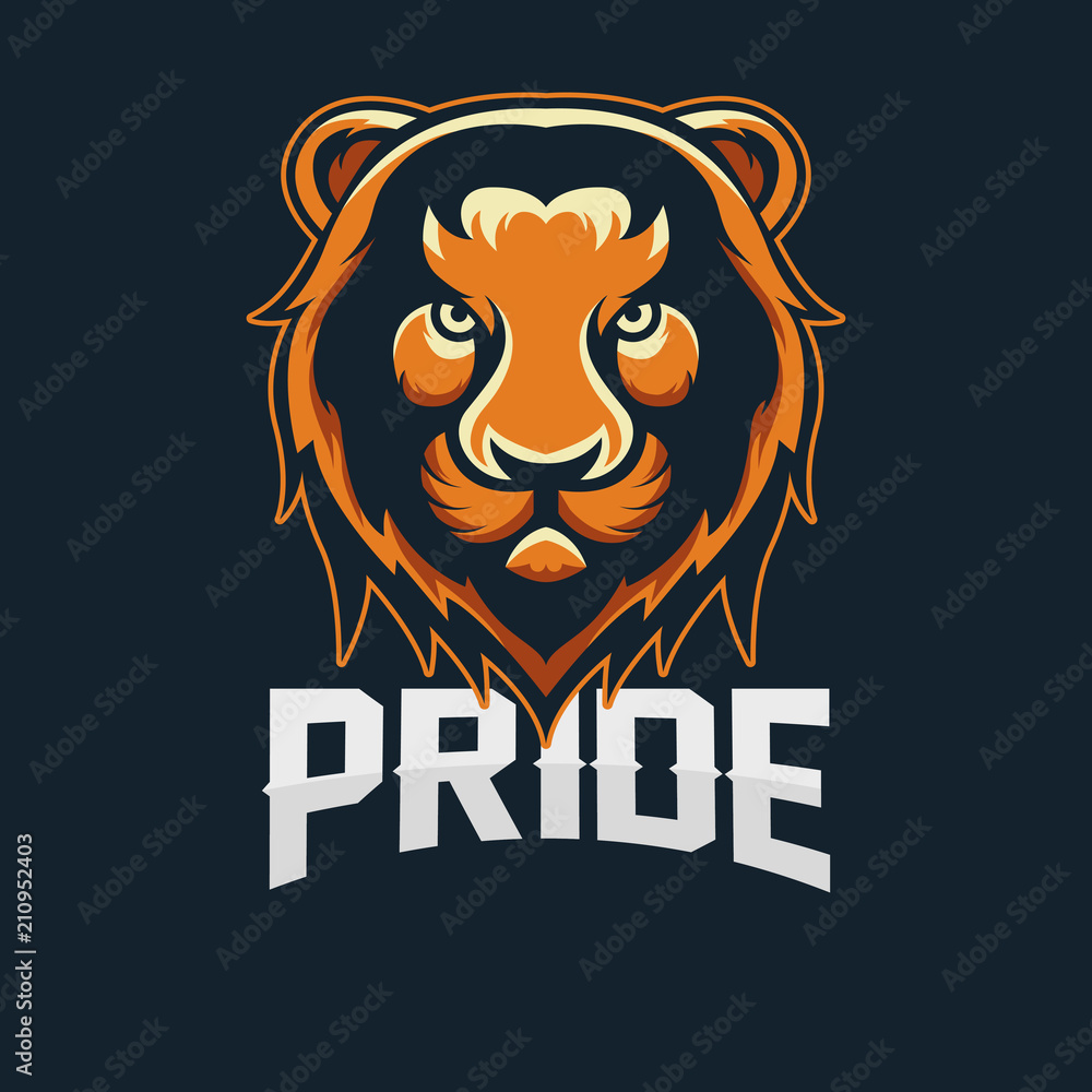 Modern professional logo for sport team. Lions mascot. Lion, vector ...