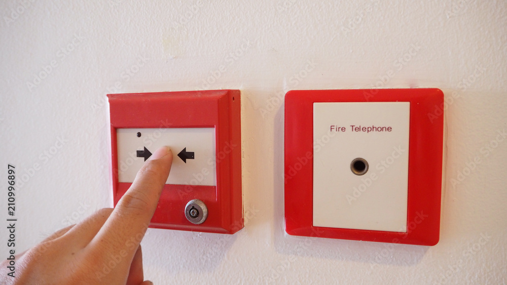 Blurry image of Reset table Manual Call Point and Fire telephone ...