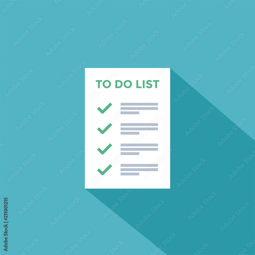 To do or tasks checklist vector tick marks Stock Vector | Adobe Stock
