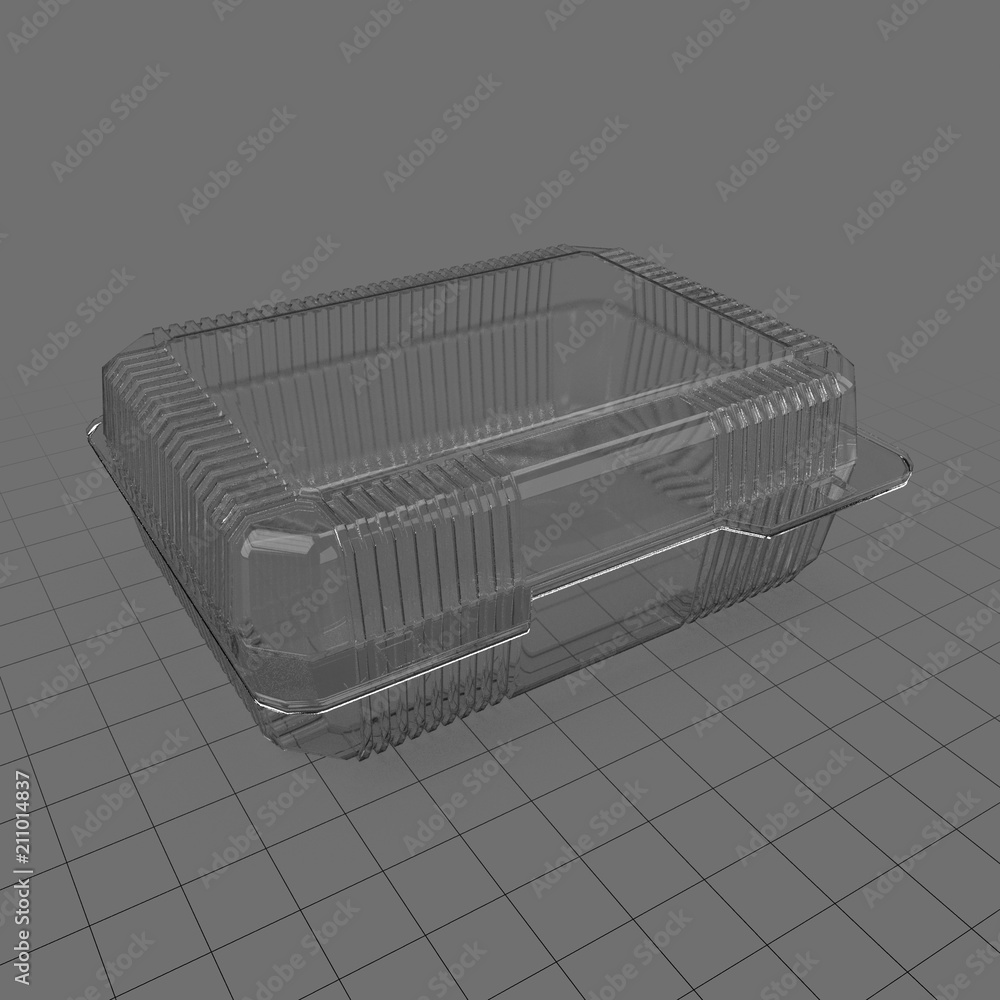 Closed food container Stock 3D asset | Adobe Stock