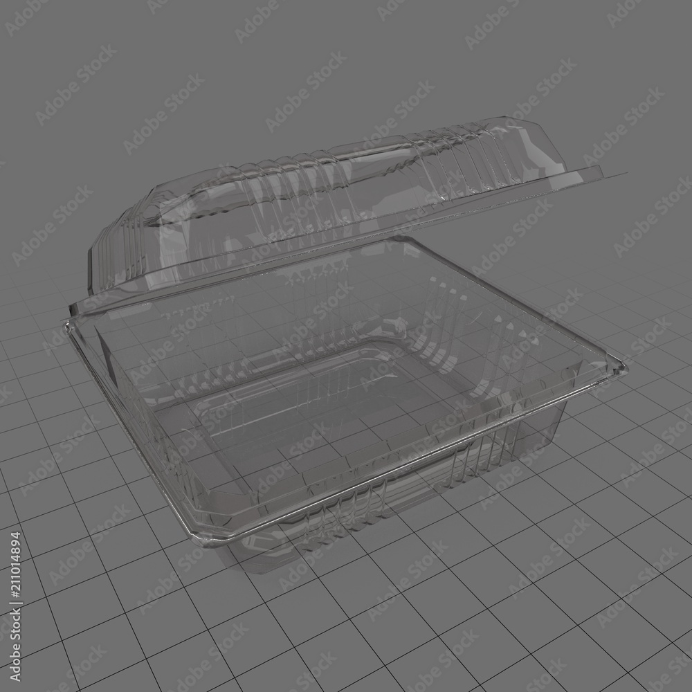 Open food container Stock 3D asset | Adobe Stock