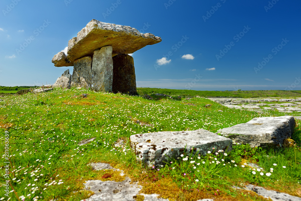 Neolithic In Ireland Poulnabrone Dolmen Wikipedia The