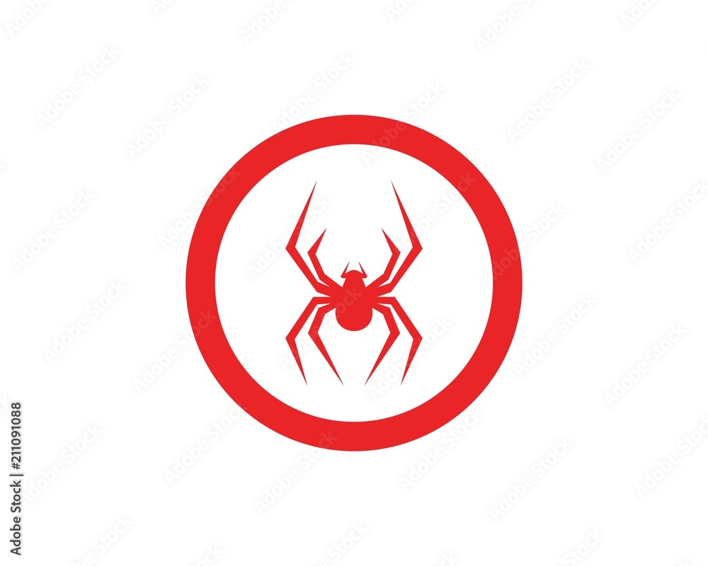 Spider logo and symbols template icons Stock Vector | Adobe Stock