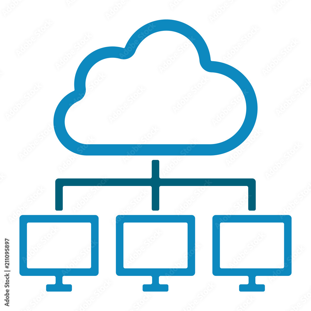 Icon - Netzwerk Stock-Vektorgrafik | Adobe Stock