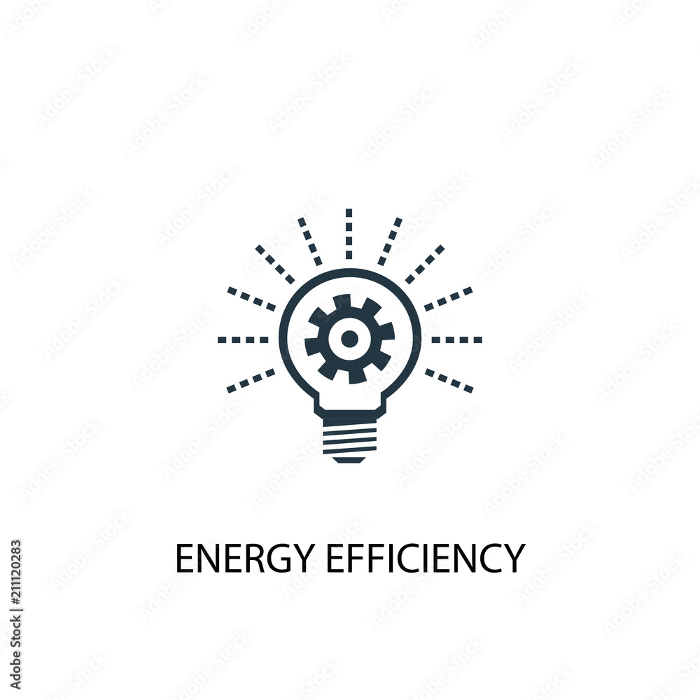 Energy efficiency icon. Simple element illustration Stock Vector ...