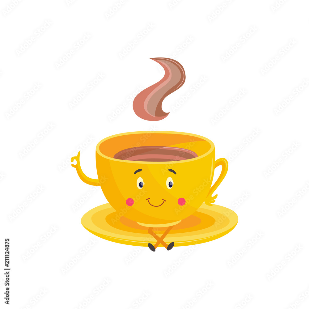 Coffee Clipart Funny Face
