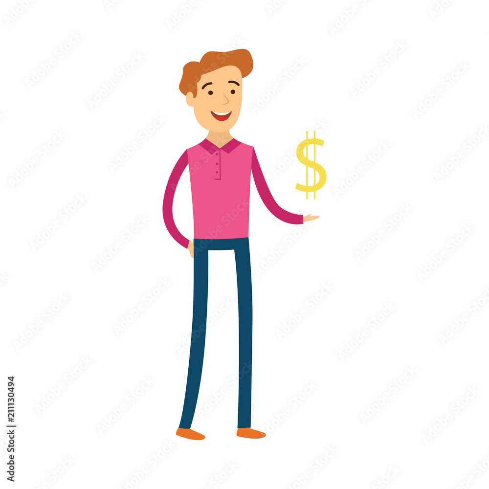 Cartoon Loan Money