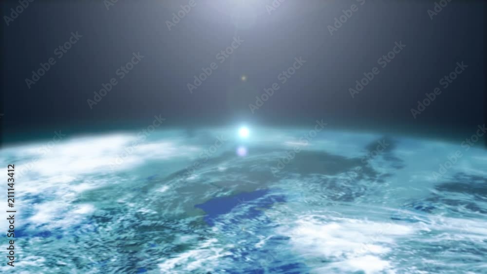 HD Earth Planet Surface/ Animation of a realistic earth planet surface ...