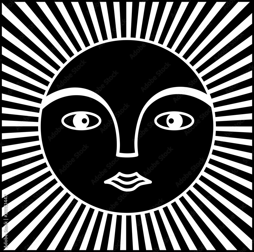Sun Character Symbol