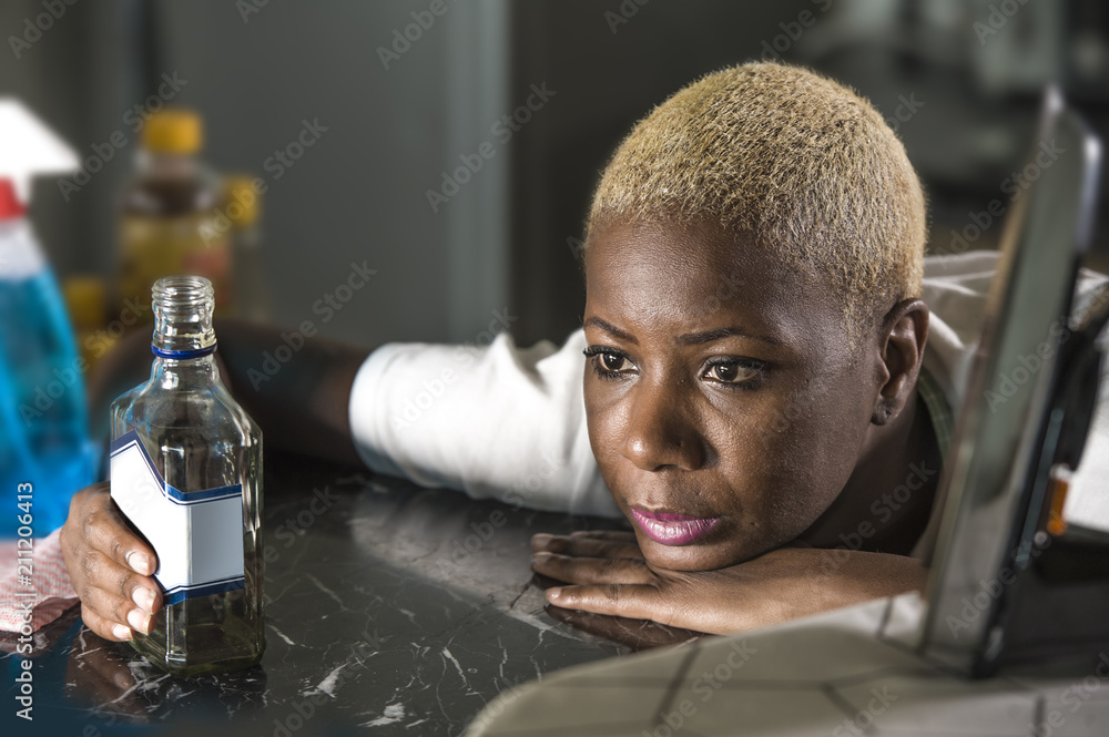 Woman Drinking From Liquor Bottle