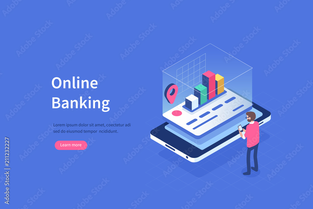 online banking Stock Vector | Adobe Stock