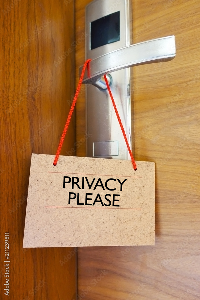 Privacy Signs Floor
