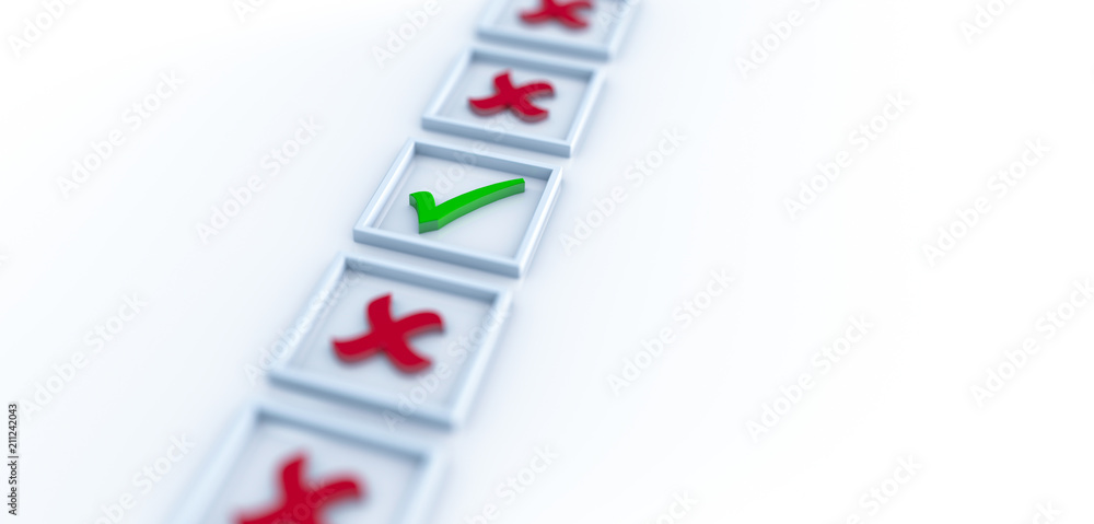 Checkliste mit Haken und Kreuzchen - Konzept To Do Liste, Formular ...