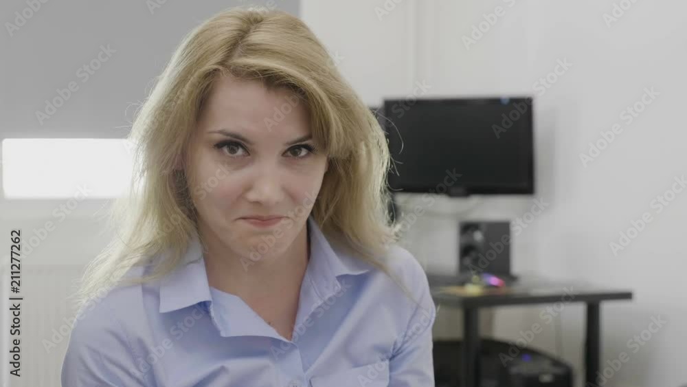 Funny gesture face palm facepalm reaction made by business woman at ...