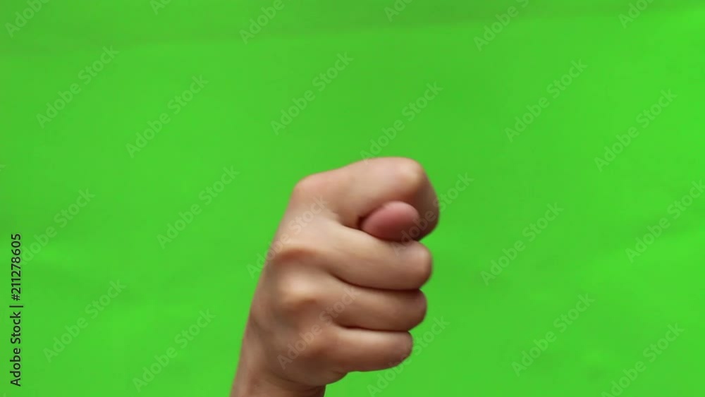 The fig sign is a mildly obscene gesture. Hand Gesture. Chroma Key ...