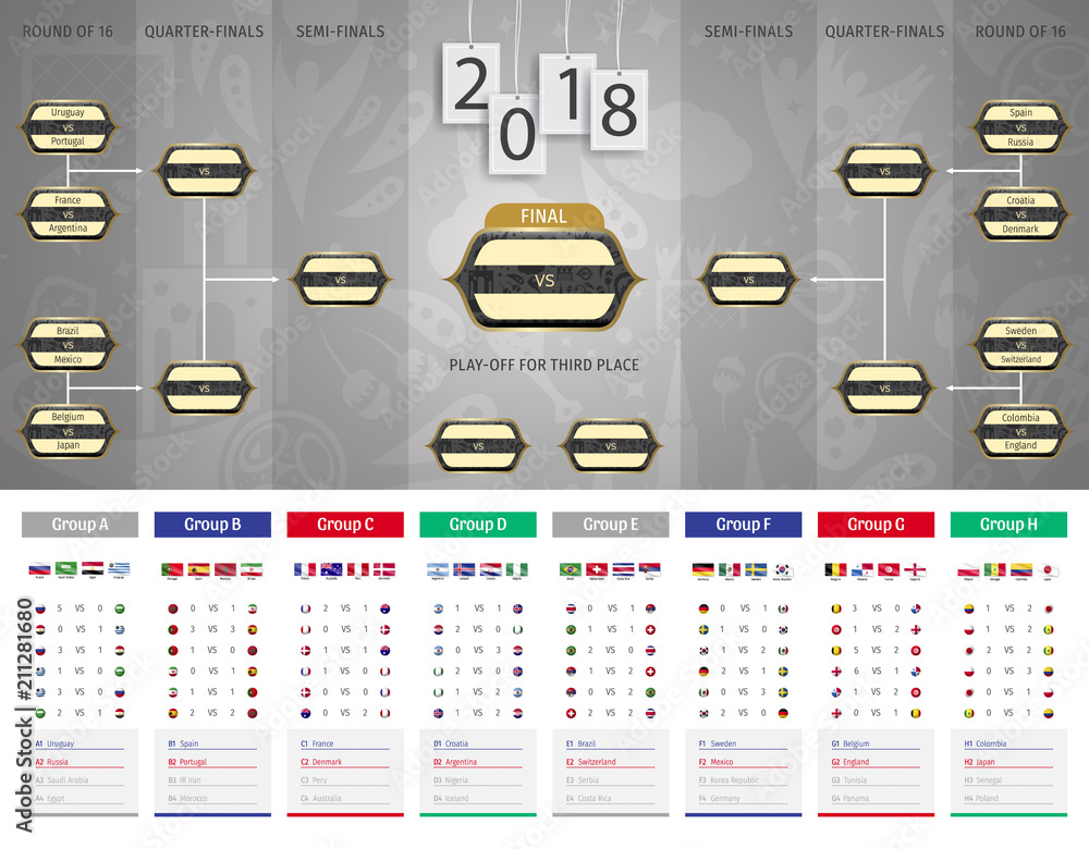 Football/soccer Match schedule vector illustration with last table ...