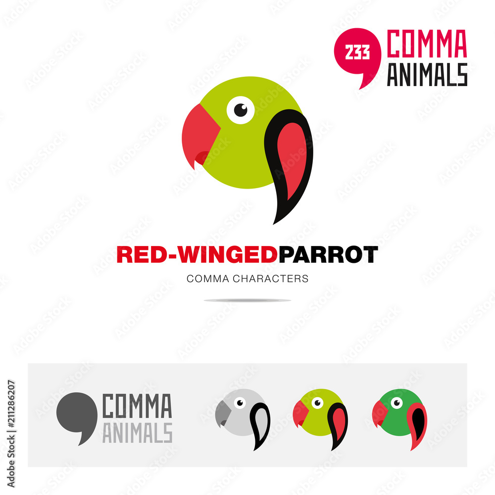 White Circle With Red Comma Logo