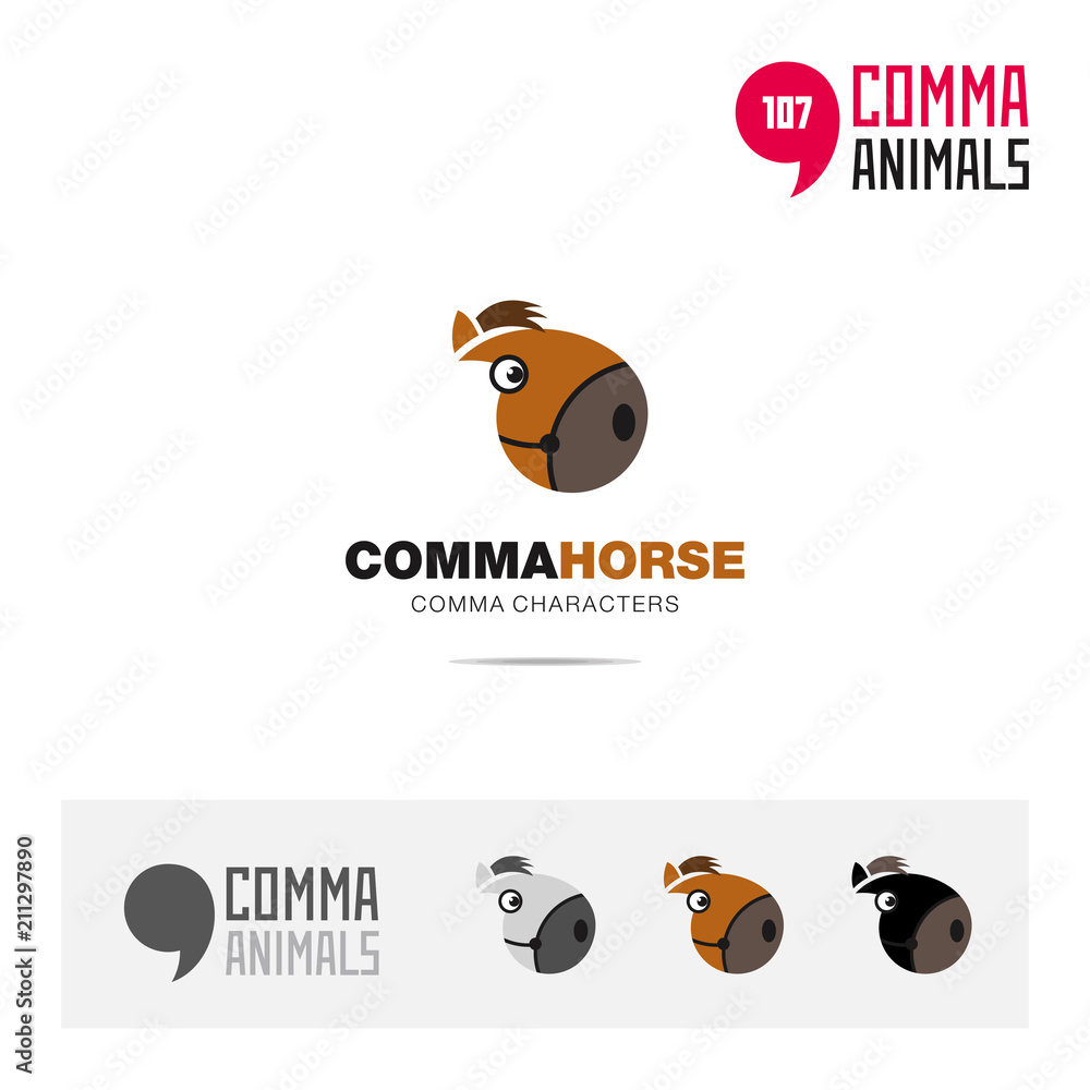 animal concept icon set and modern brand identity logo template and app ...