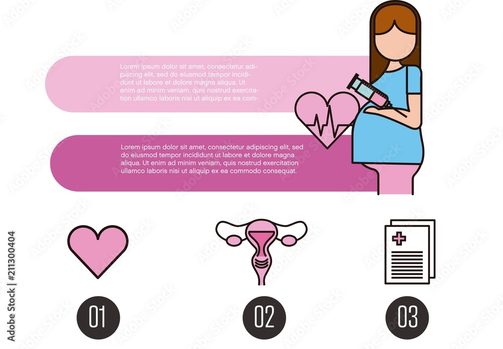 Reproductive Health Infographic Layout Stock Template | Adobe Stock