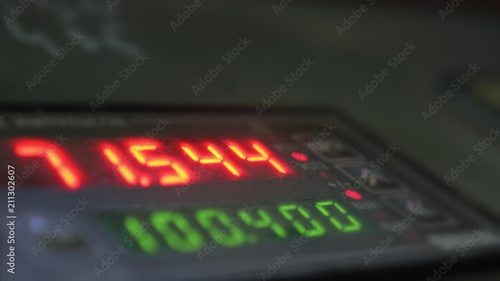 Electronic digital dial meter counter pipe. Manufacture of plastic ...