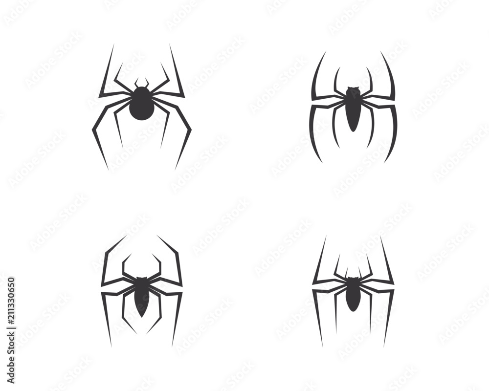 spider logo vector Stock Vector | Adobe Stock