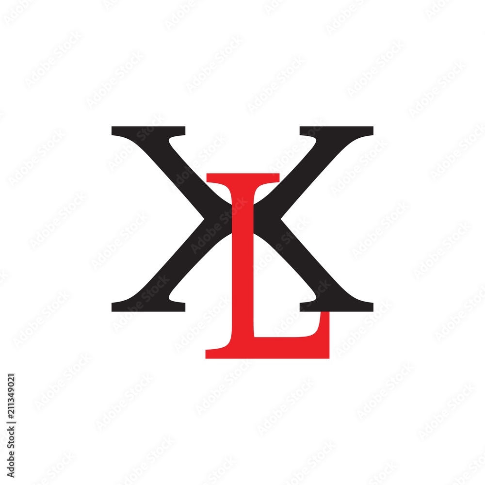 XL letter logo Stock Vector | Adobe Stock