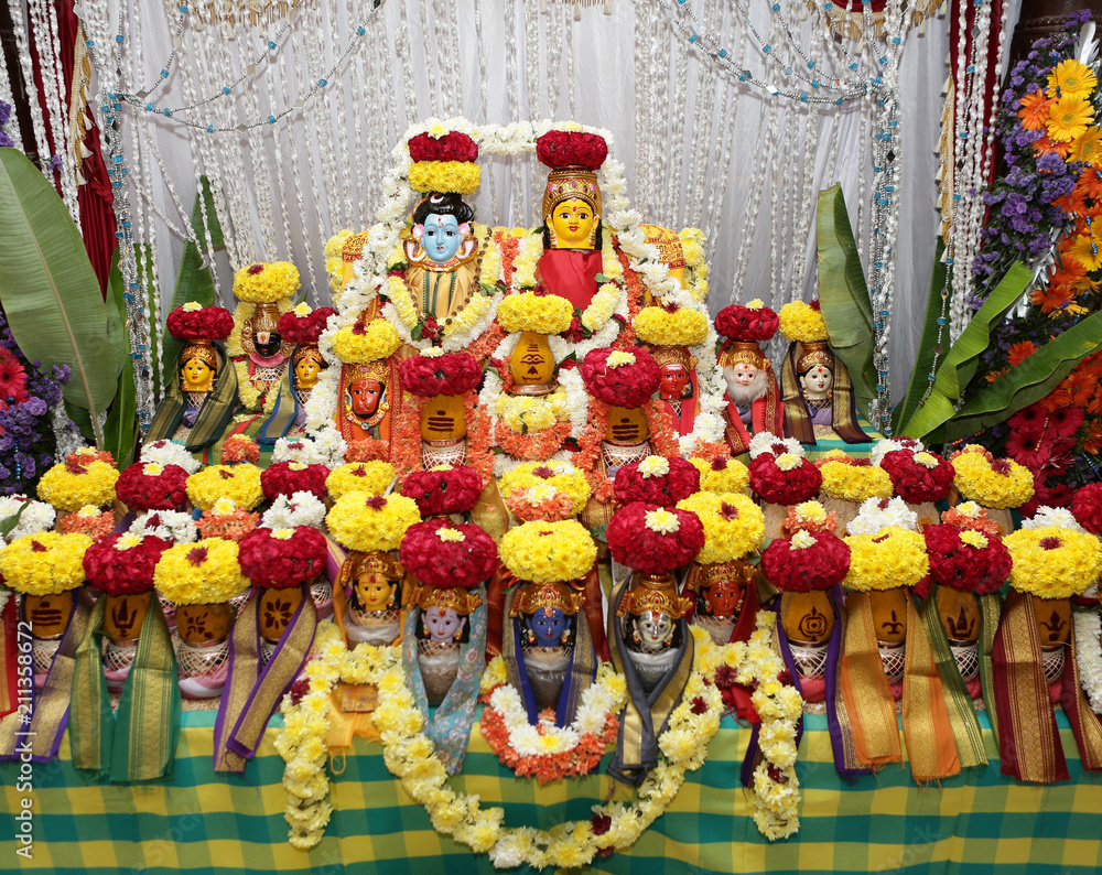 Indian Traditional Pooja Function at Home Stock Photo | Adobe Stock