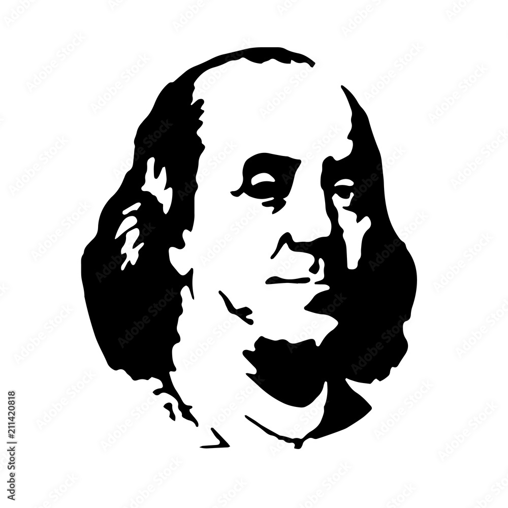 Benjamin Franklin vector Stock Vector | Adobe Stock
