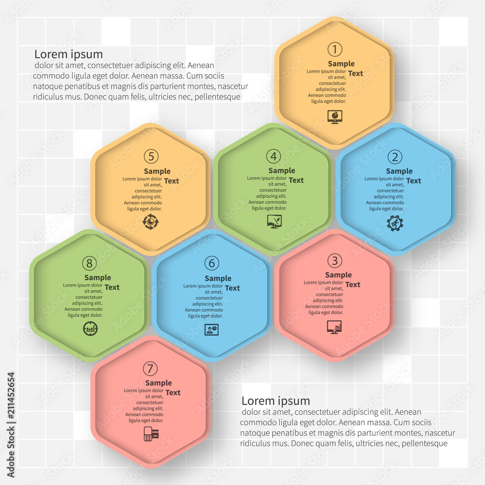 Abstract 3D Paper Infographics Stock Vector | Adobe Stock